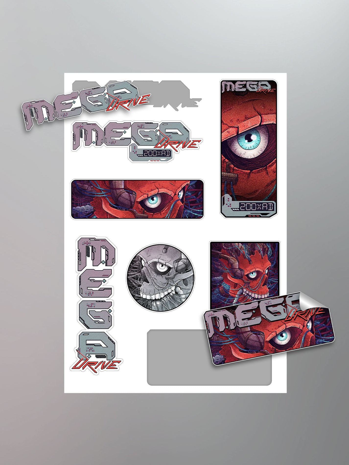 Mega Drive - 200XAD Sticker Sheet – FiXT Store